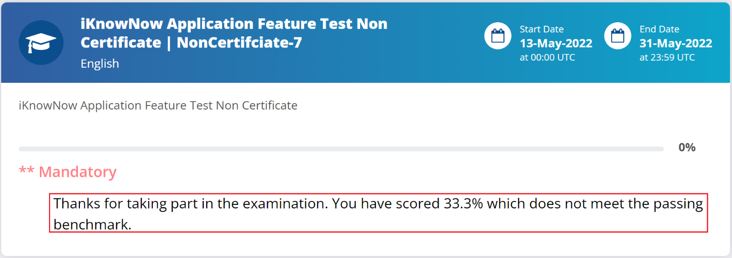 View and Execute Course